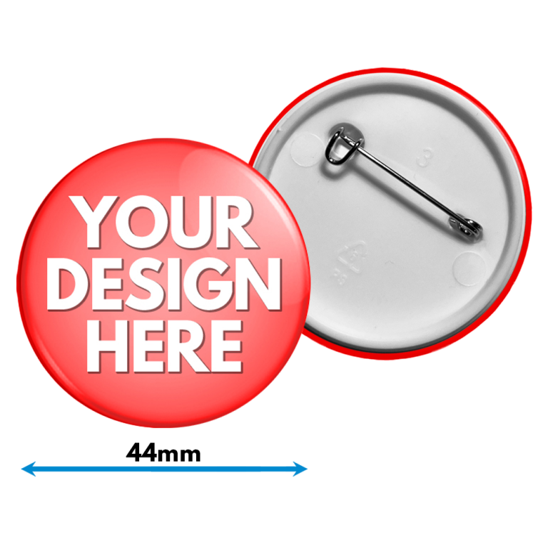44mm Custom Badges • Free Fast UK Shipping • Badges