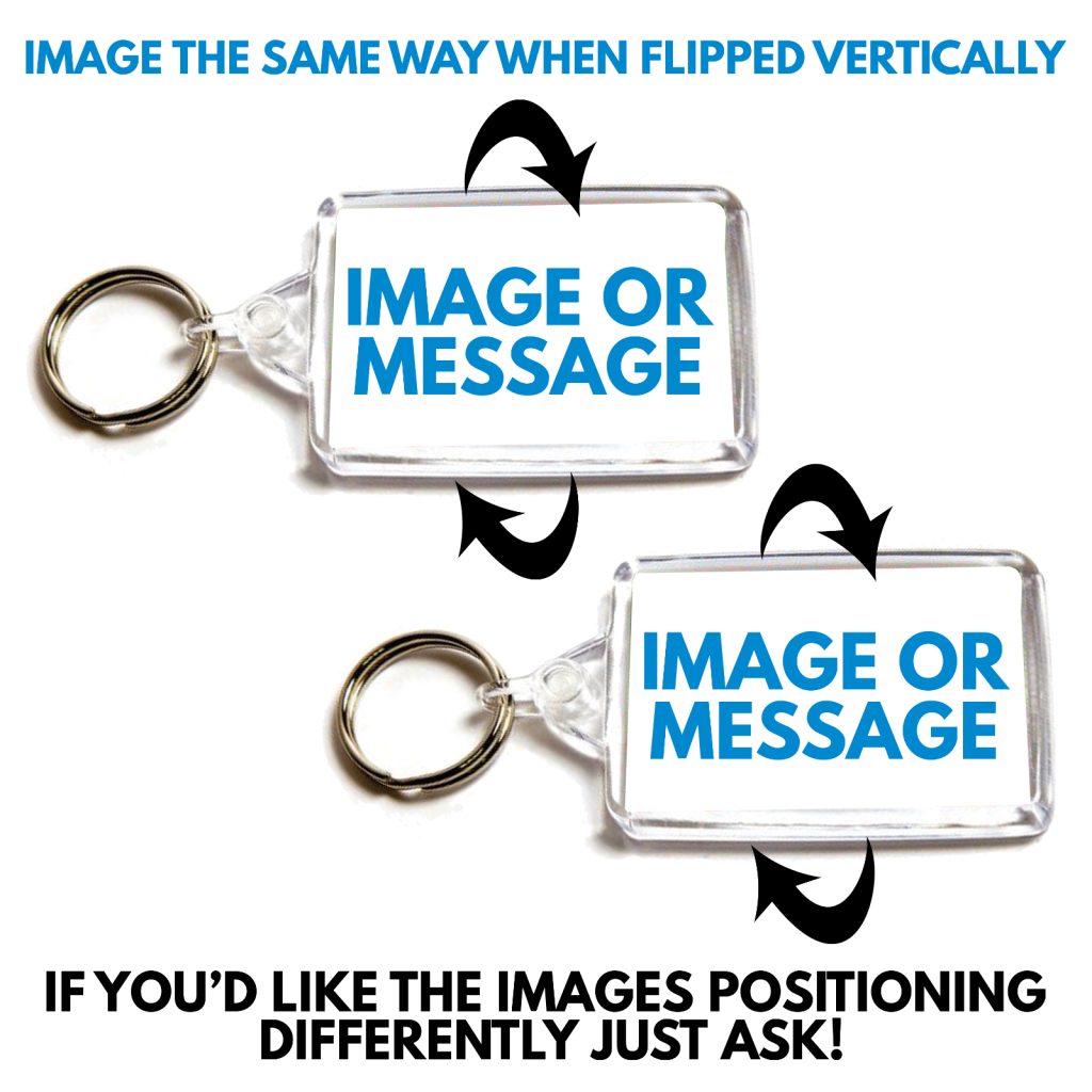 35mm Custom Keyrings • Fast Free UK Shipping • Personalised