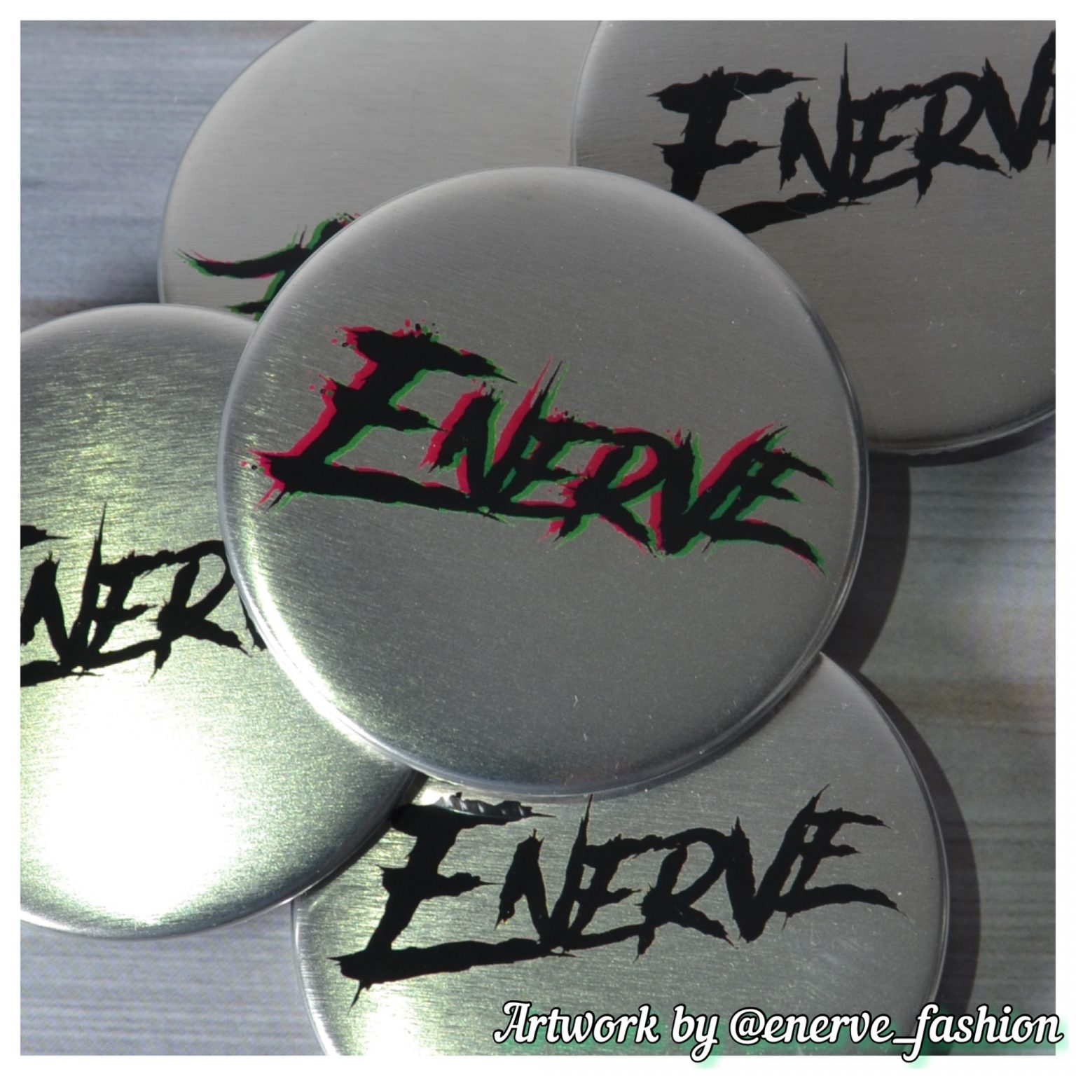 59mm Metallic Custom Badges • Fast UK Shipping • Badge