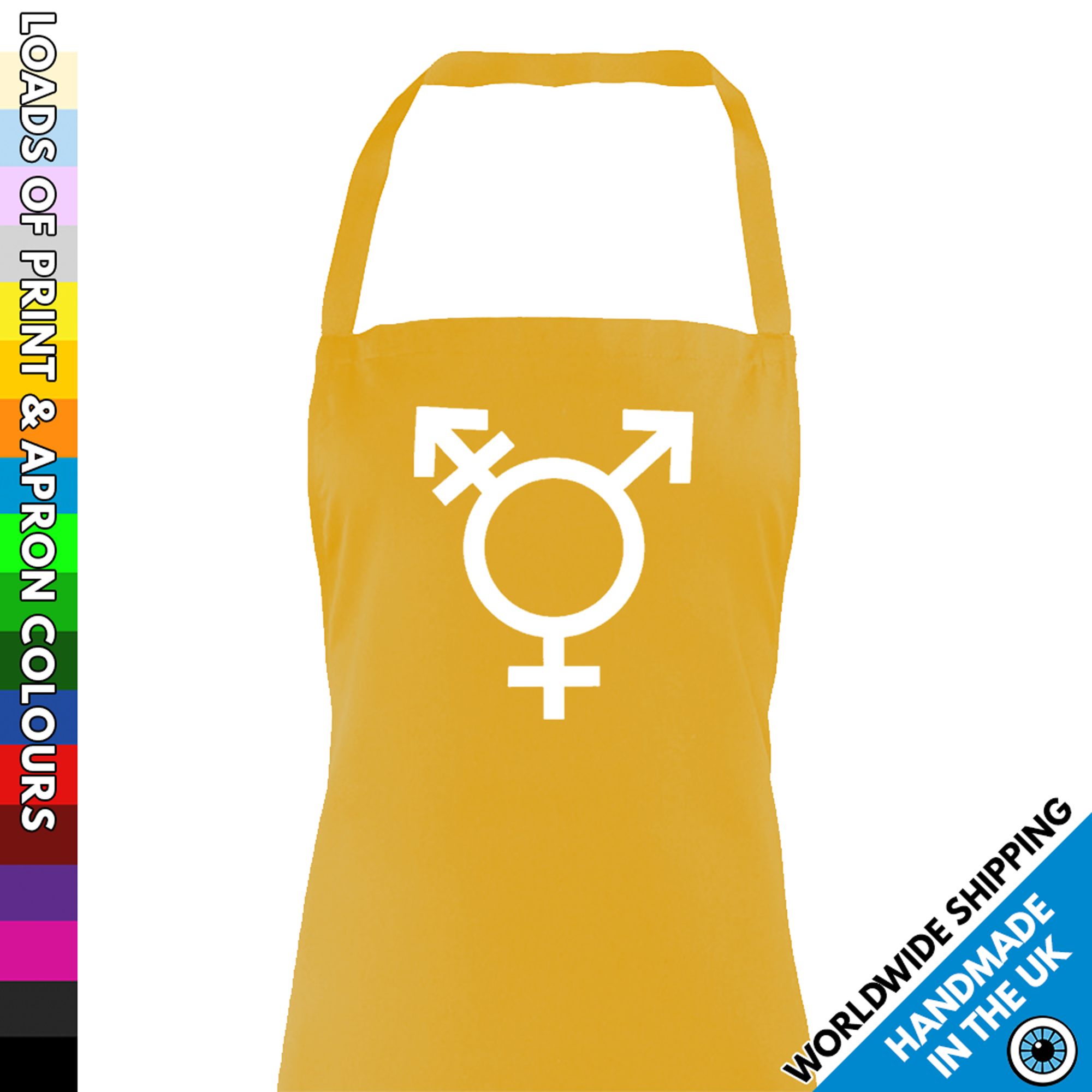 Adults Transgender Lesbian Bi Apron - Printed On Premier Aprons