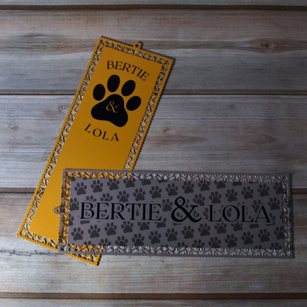 Custom Printed Bookmarks - High Quality Print - Silver & Gold Bookmark