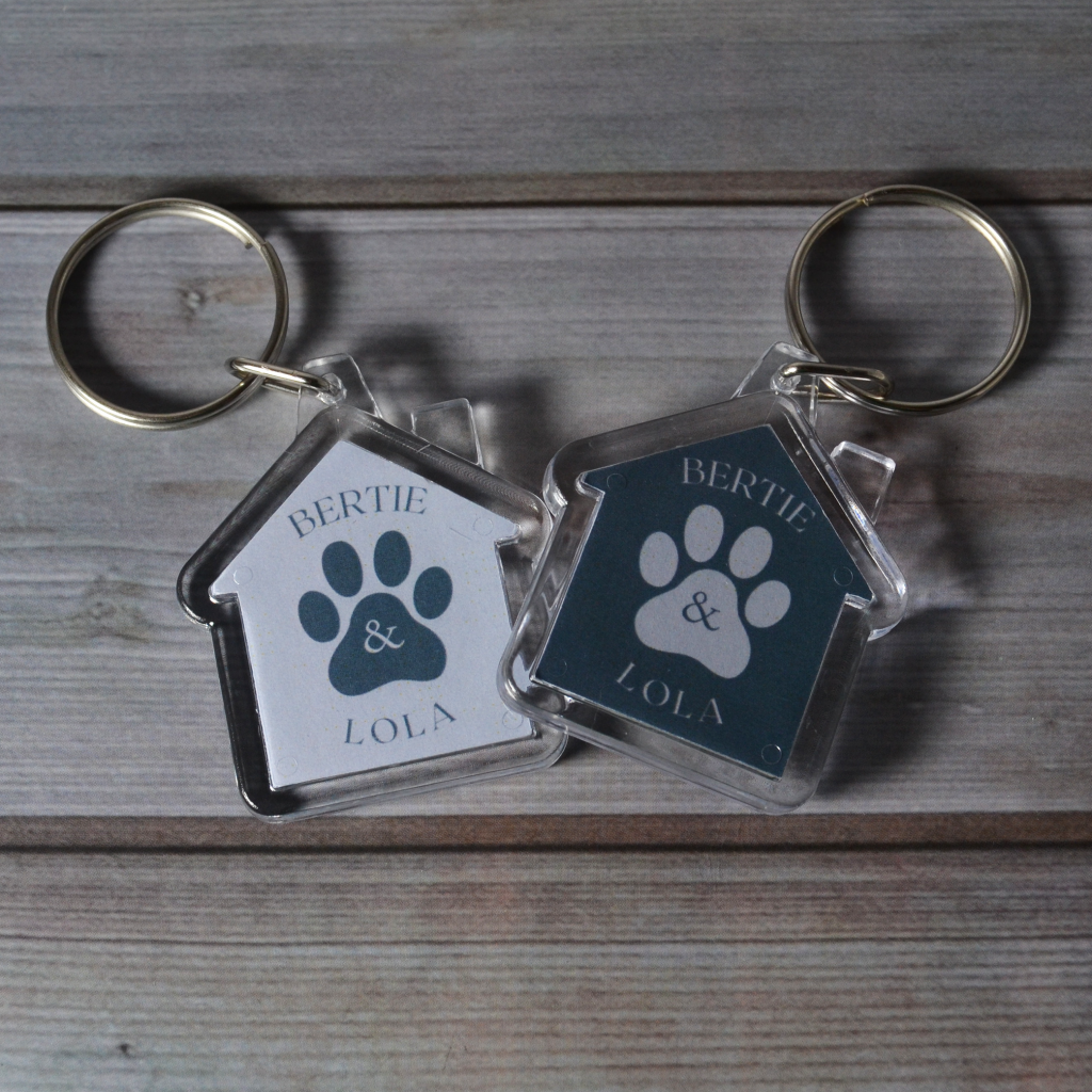 Mini House Custom Keyrings • Fast Free UK Shipping