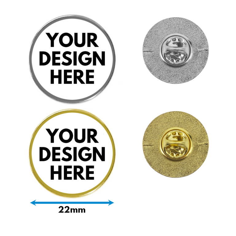 Custom Printed Pin Badges - Small Badges - Large Badges